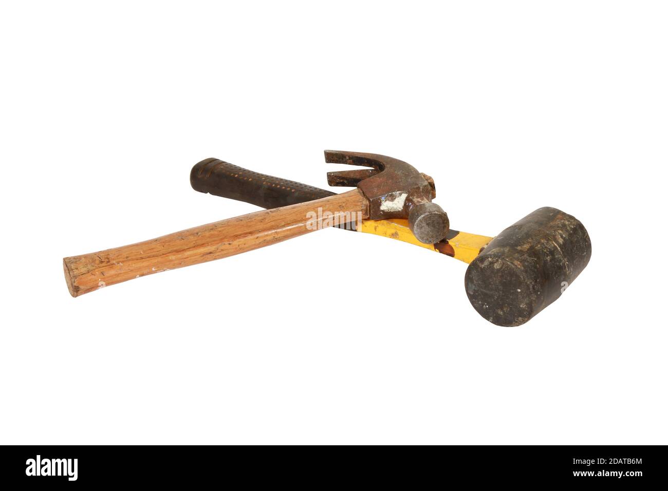 Hammers isolated on a white background Stock Photo - Alamy