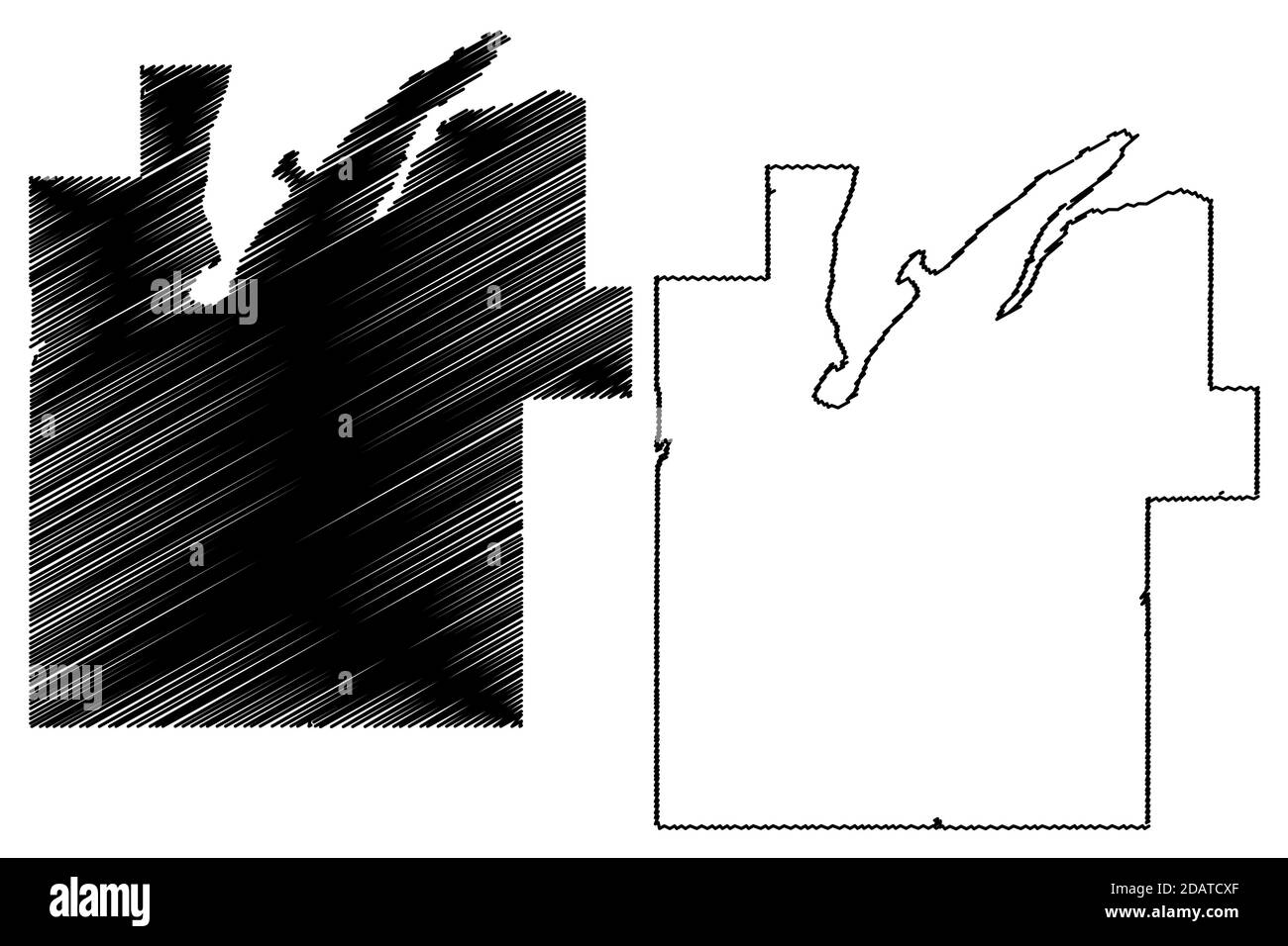 Baraga County, Michigan (U.S. county, United States of America, USA, U ...