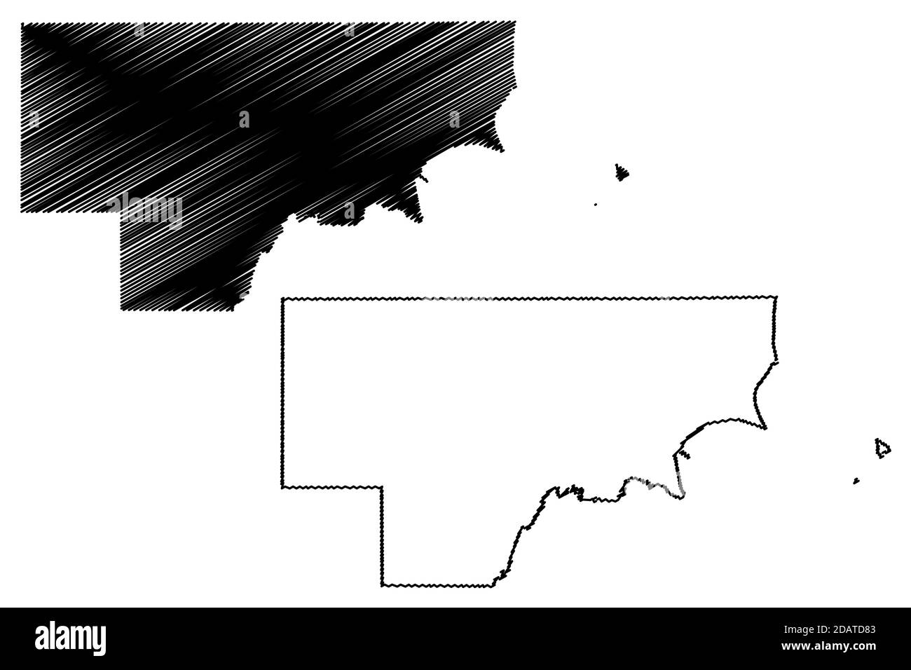 Map of standish michigan Black and White Stock Photos & Images - Alamy
