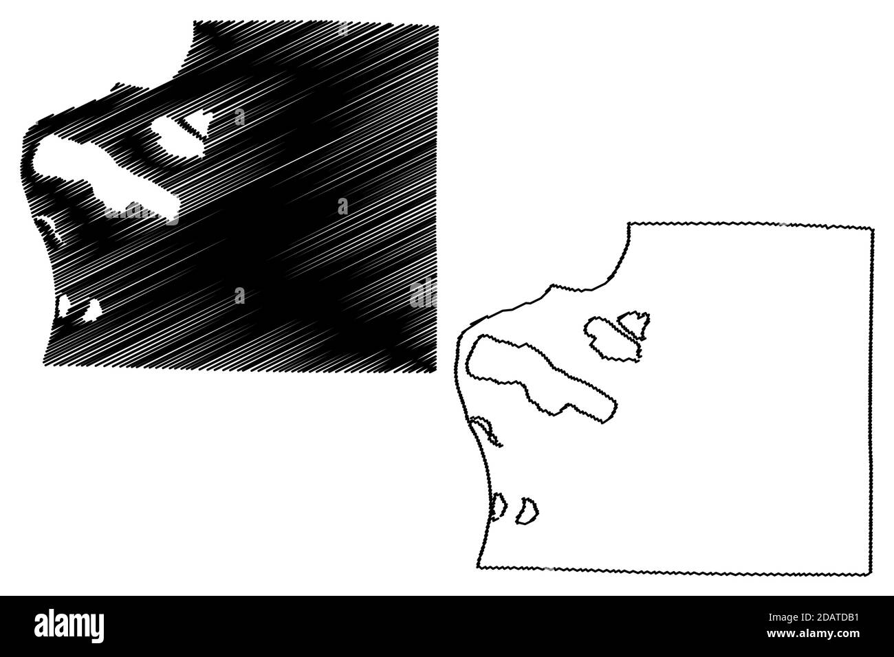 Benzie vector outline map hi-res stock photography and images - Alamy