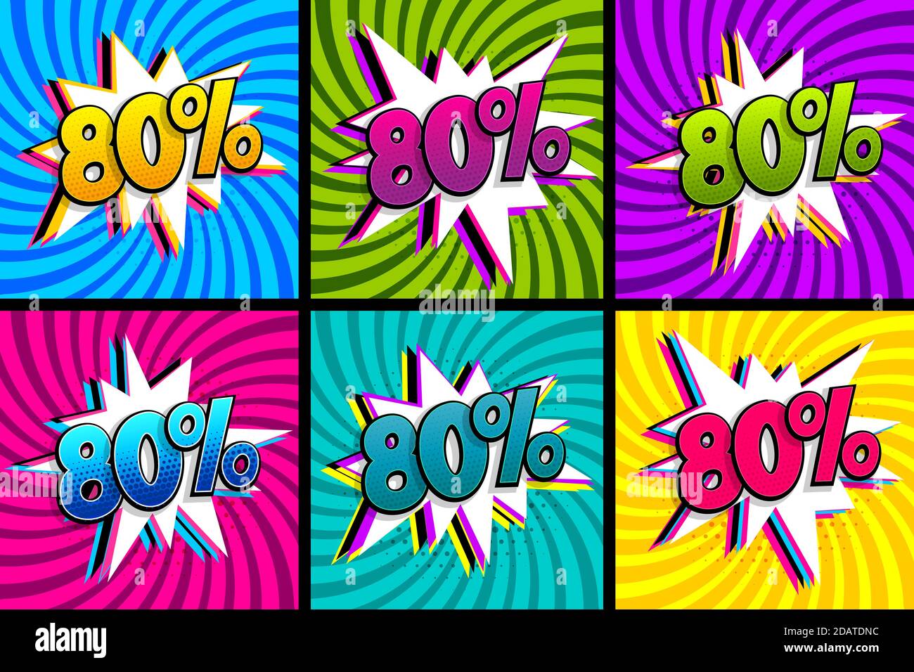 Sale 80 percent Stock Vector Images - Alamy