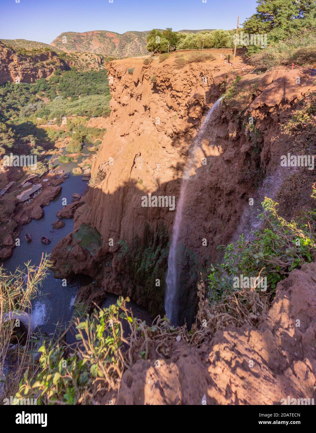Ouzoud waterfalls near Marrakech in High Atlas, Morocco. North Africa ...