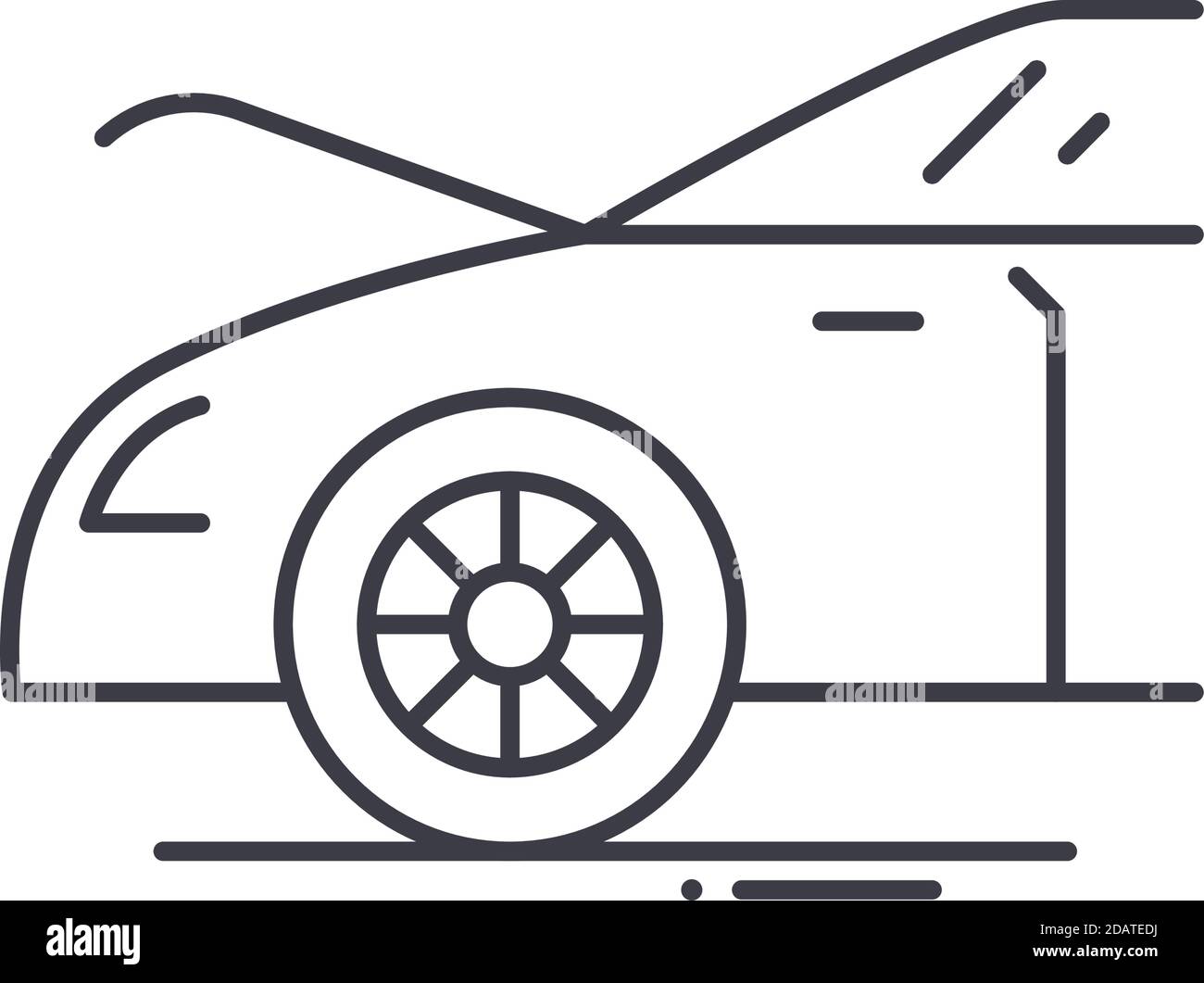 Car maintenance icon, linear isolated illustration, thin line vector ...