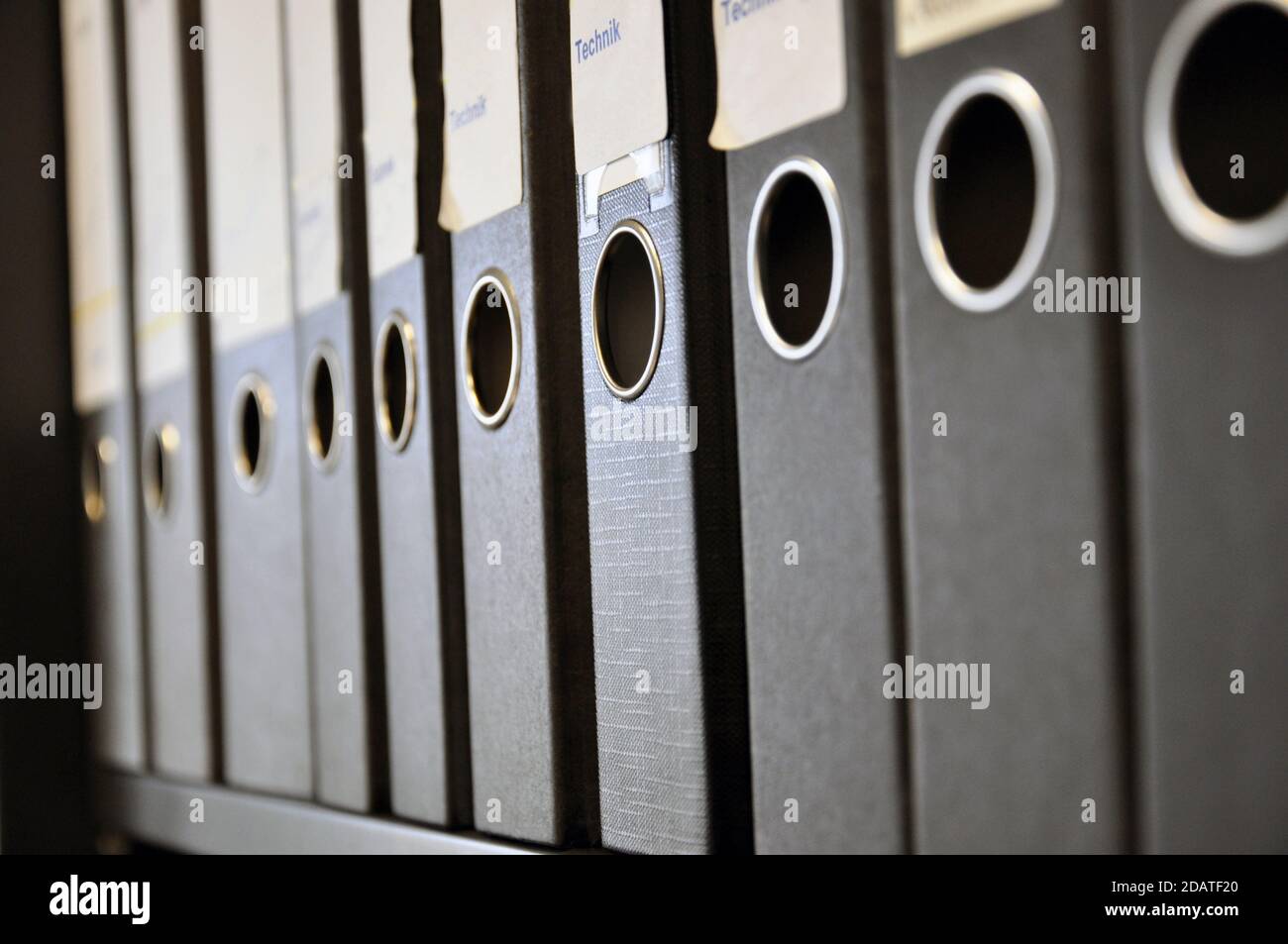 In the Office Folders detailed view Stock Photo - Alamy