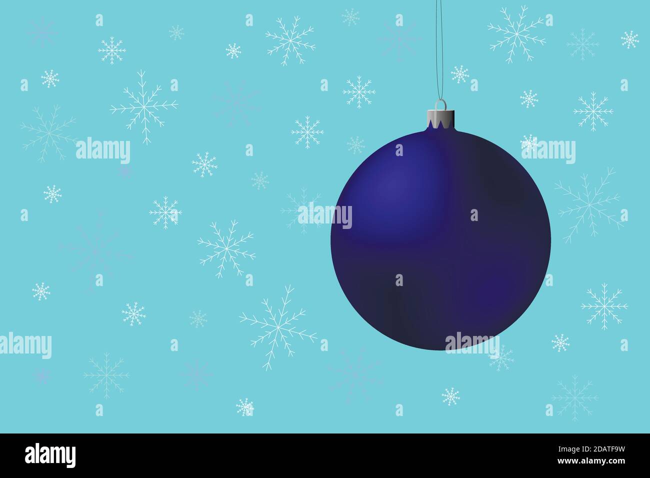 Blue christmas toy ball Stock Vector Images - Alamy
