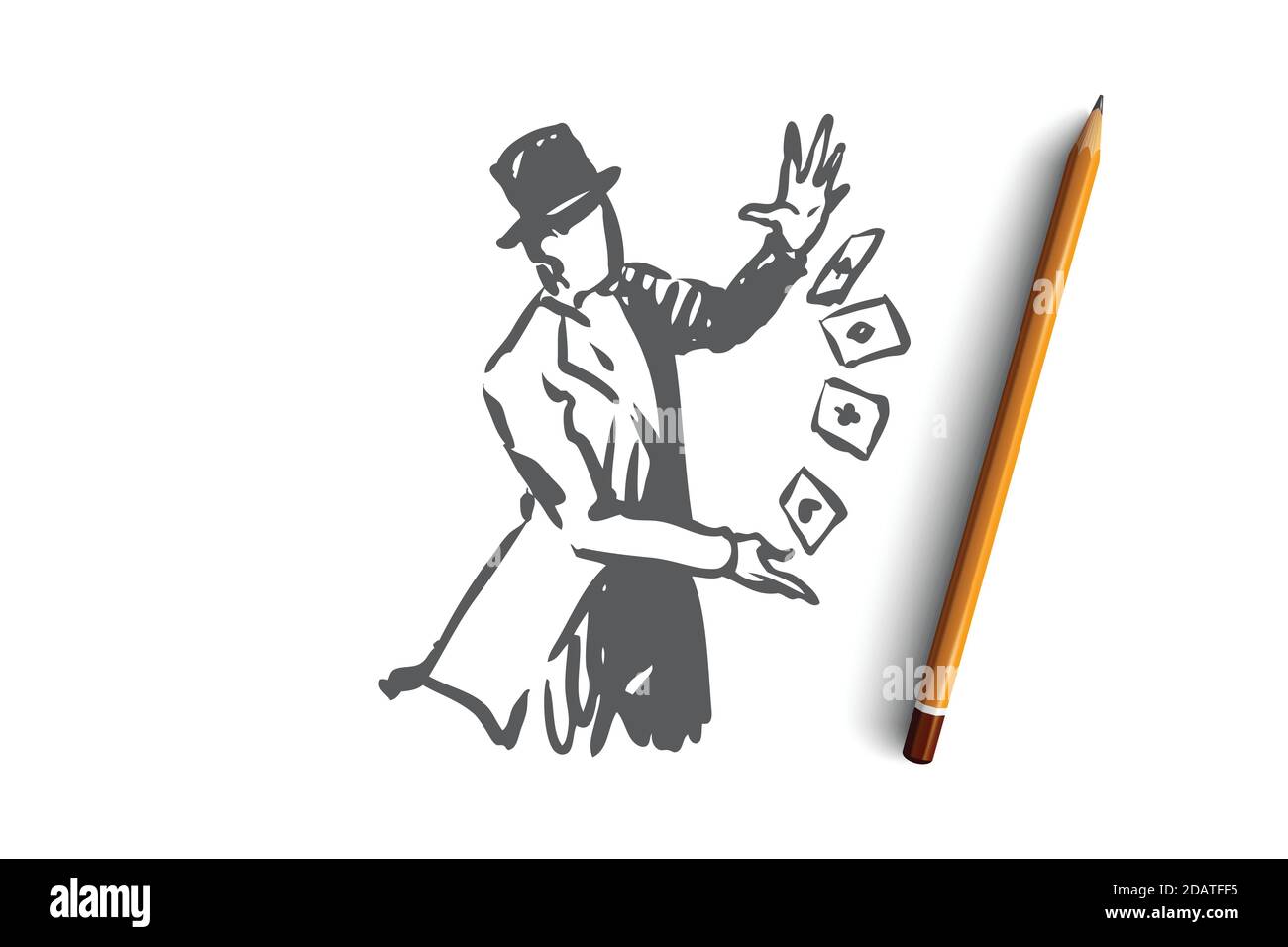 Magical street scene Stock Vector Images - Alamy