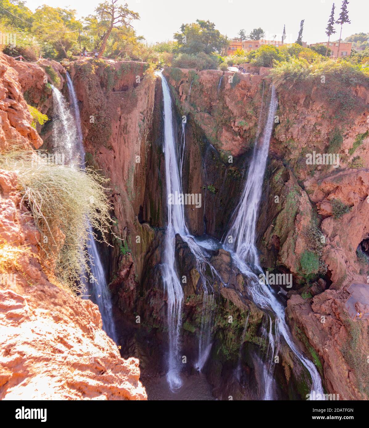 Ouzoud waterfalls near Marrakech in High Atlas, Morocco. North Africa ...