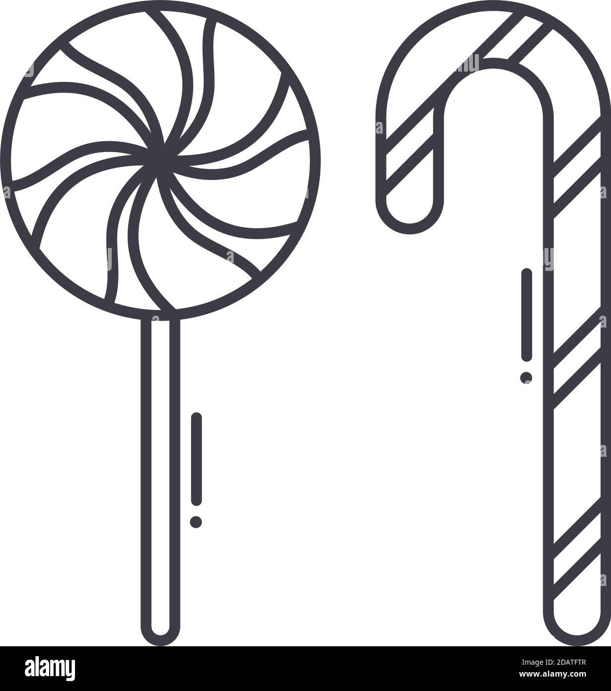 Candy bar icon, linear isolated illustration, thin line vector, web ...