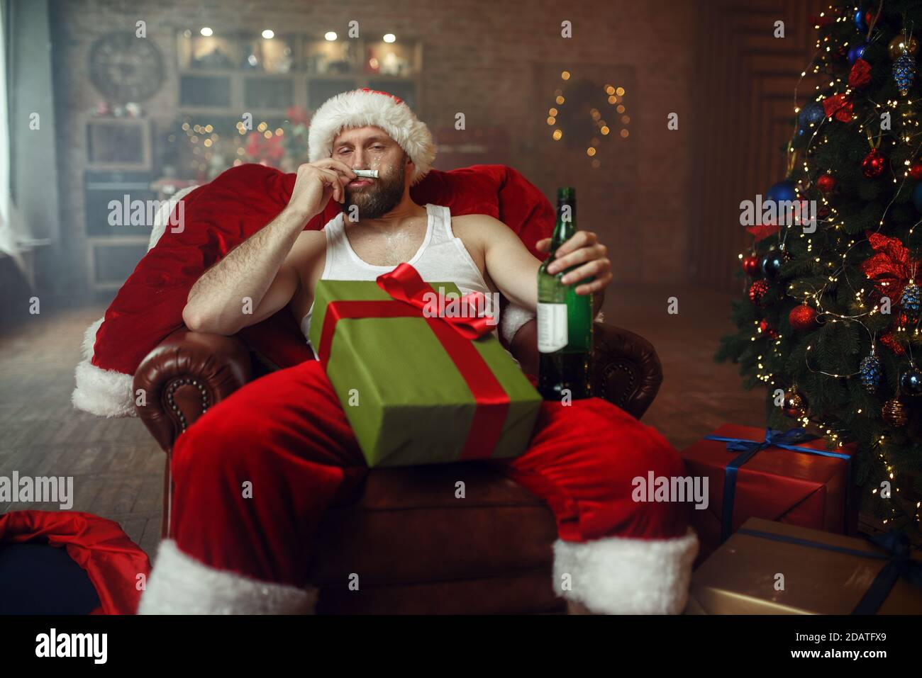 Bad Santa Drinking