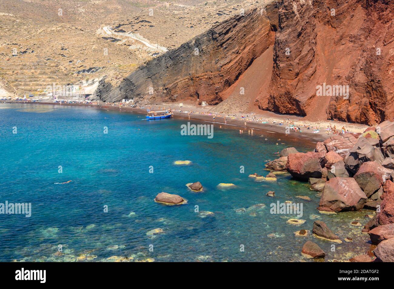 The Red Beach on Santorini Island - one of the most scenic and ...