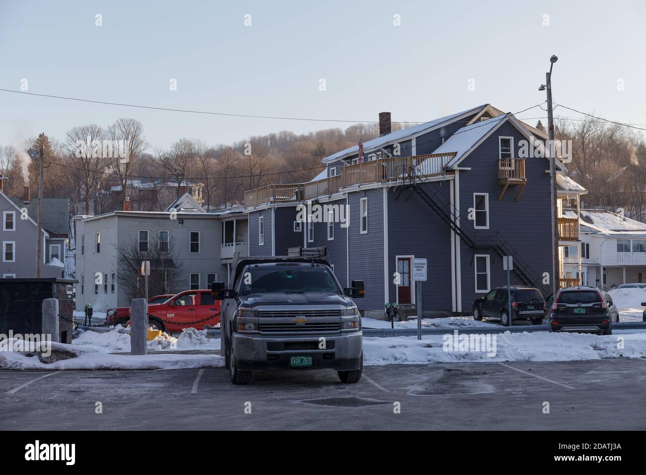 BARRE, VERMONT, USA - FEBRUARY, 20, 2020: City view on the Main Street ...