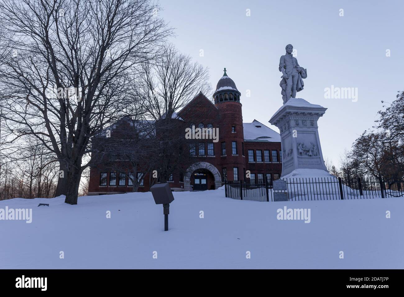 BARRE, VERMONT, USA - FEBRUARY, 20, 2020: City view on the Main Street ...