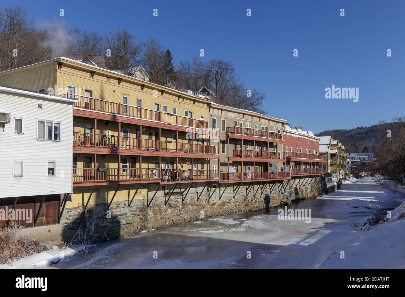 MONTPELIER, VERMONT, USA - FEBRUARY, 20, 2020: City view of the capital ...