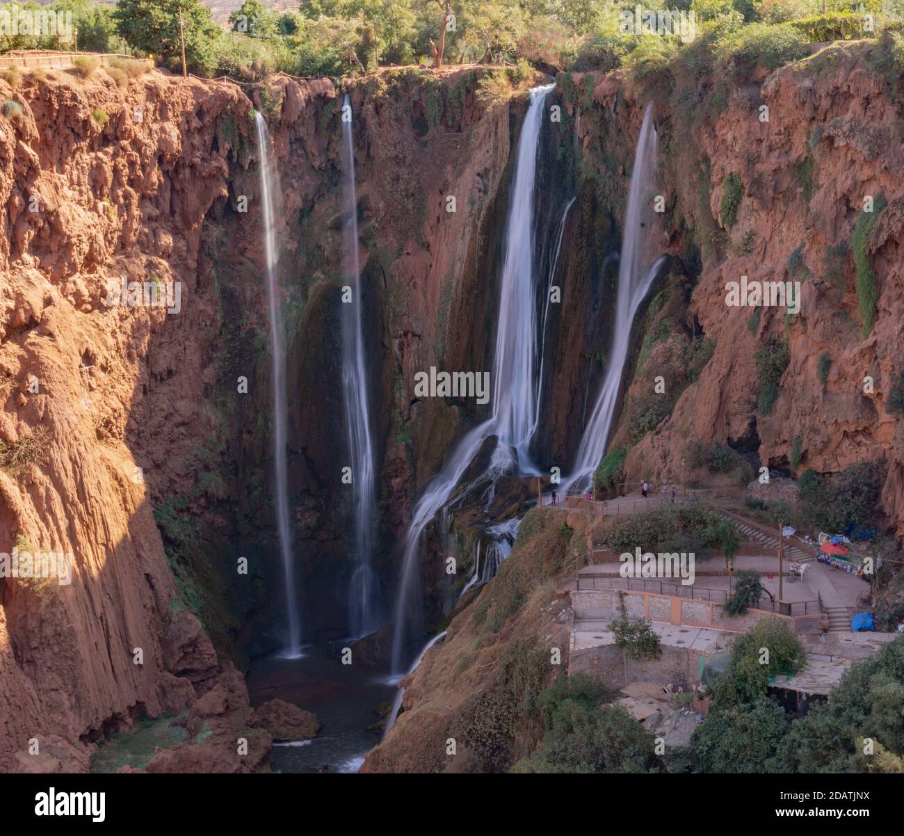 Ouzoud waterfalls near Marrakech in High Atlas, Morocco. North Africa ...