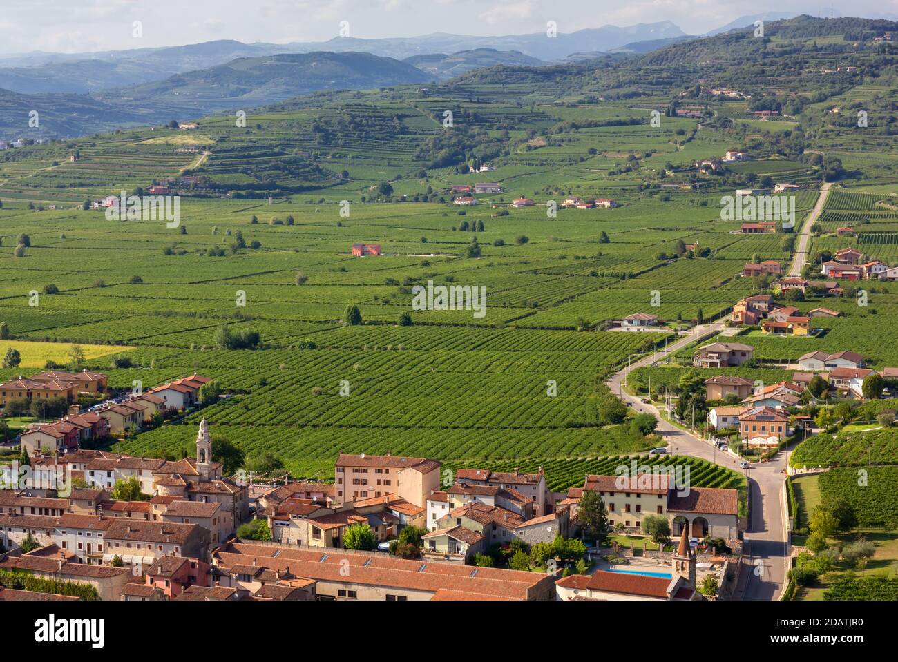 Landscape at Soave, italy, and its world-famous vineyards Stock Photo ...