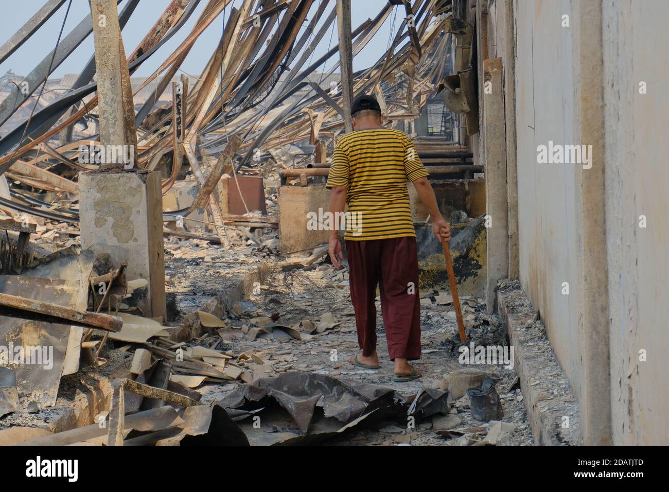 Weleri, Indonesia - 12 November 2020: Pasar Weleri Kebakaran, Condition ...