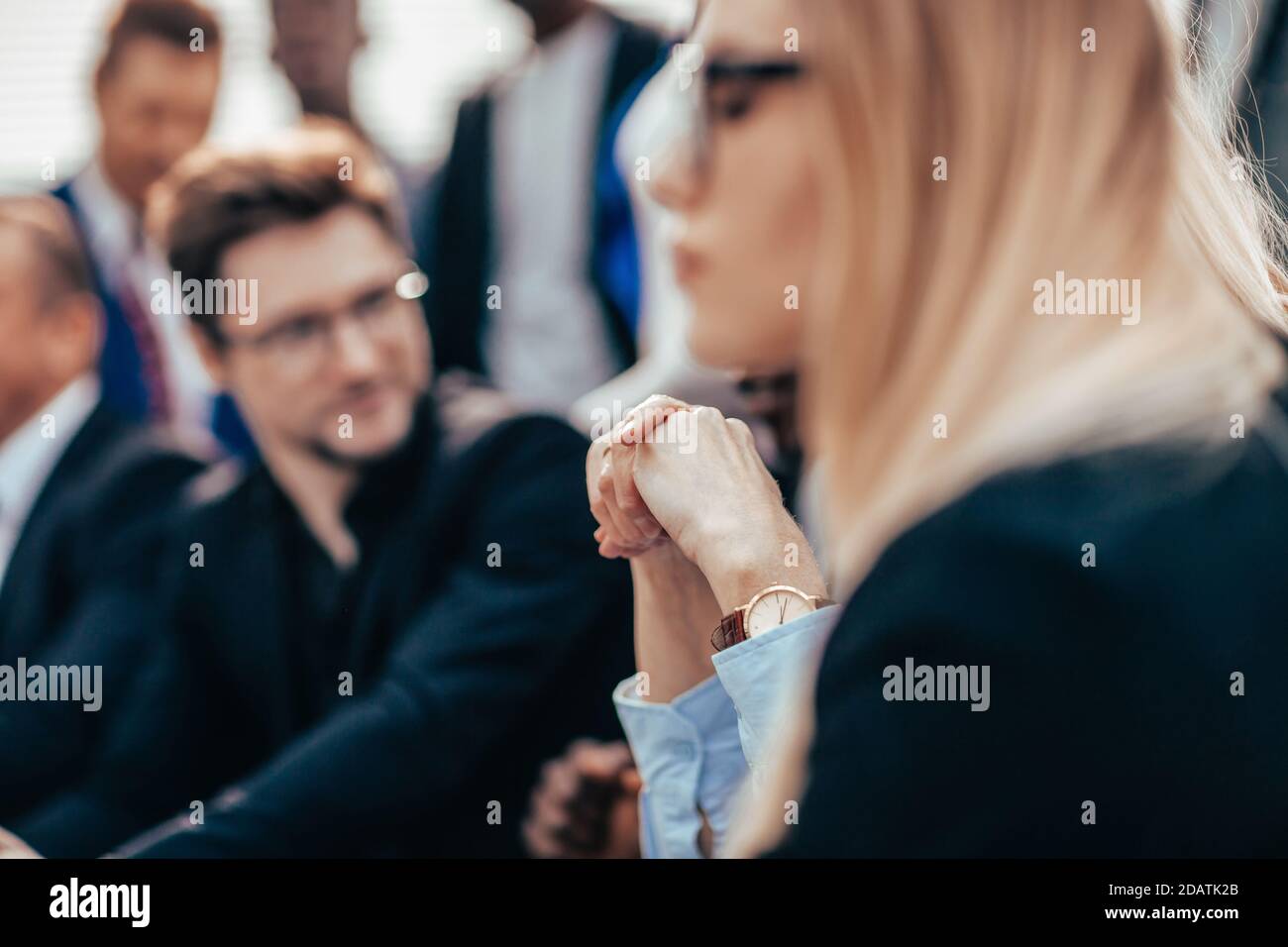 close up. background image of a business team meeting Stock Photo - Alamy