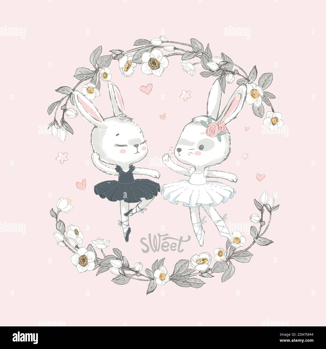 Cartoon rabbits ballet hi-res stock photography and images - Alamy