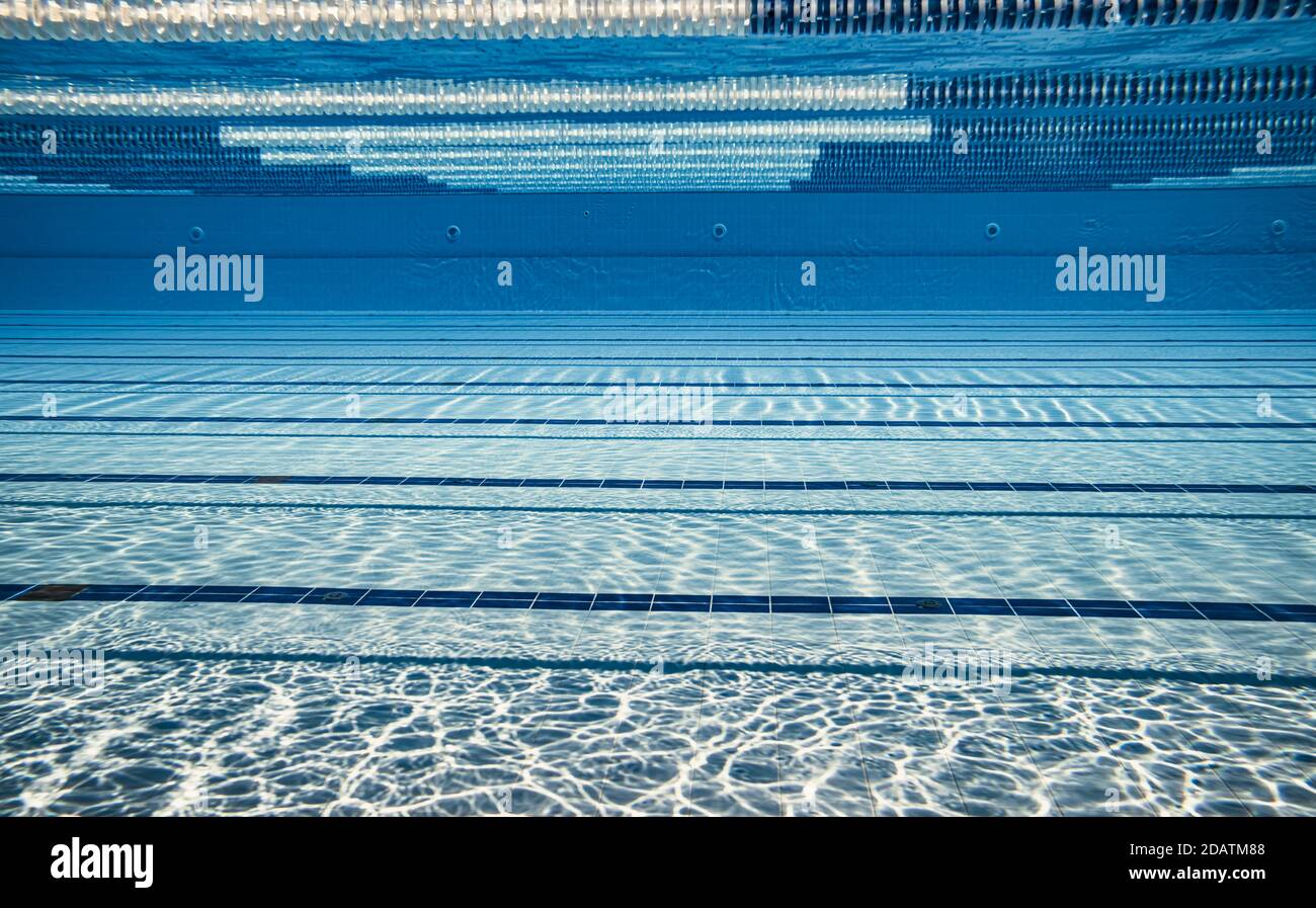Olympic Swimming pool underwater background Stock Photo - Alamy