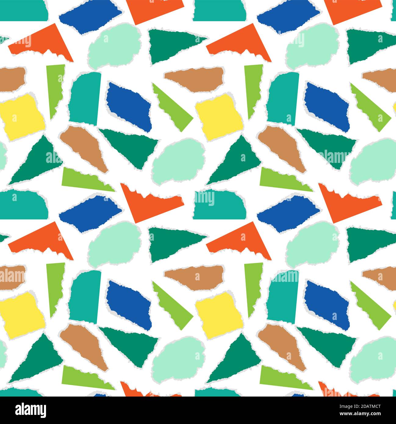 seamless pattern pieces of torn paper simple vector illustration Stock ...
