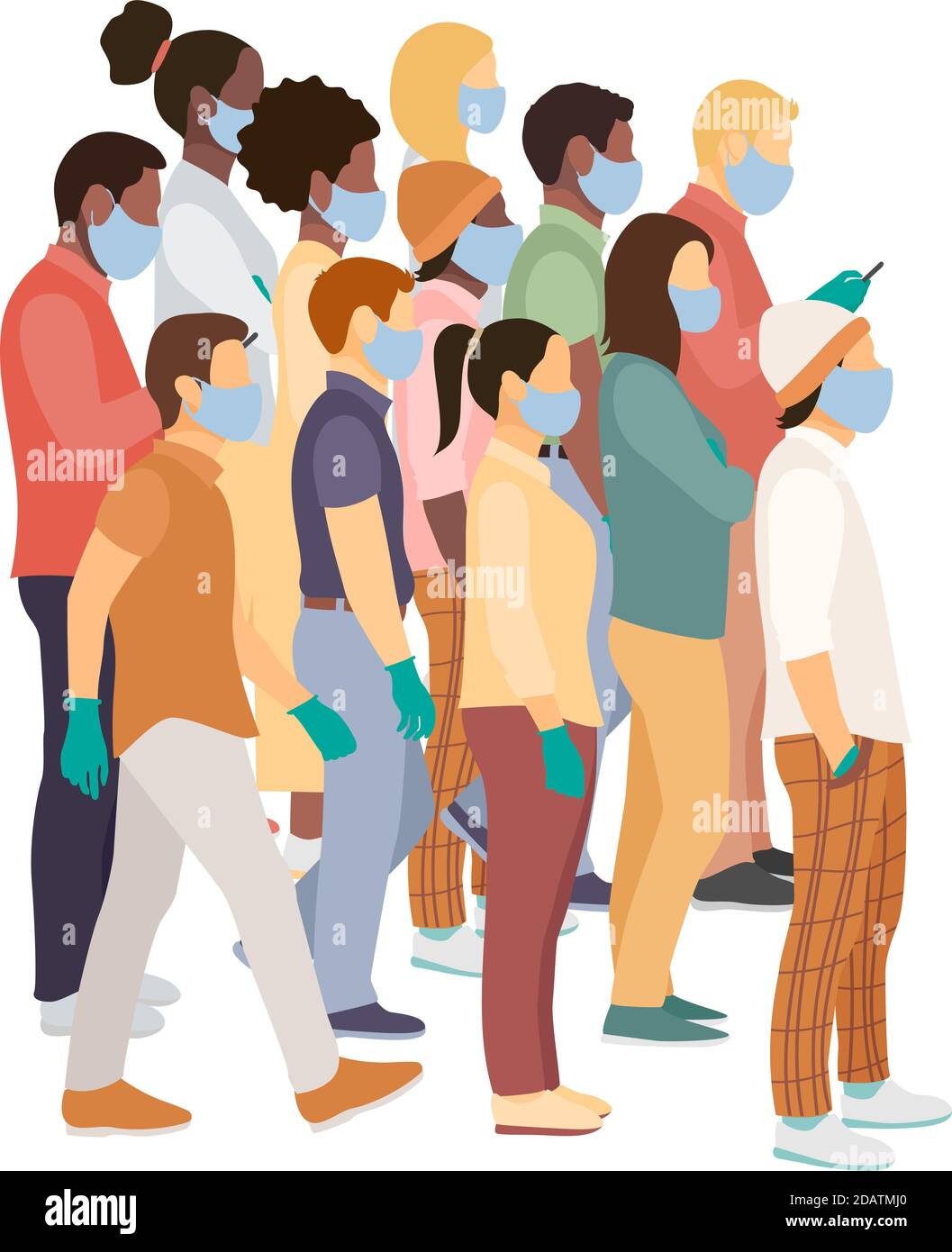 Masked men group Stock Vector Images - Alamy