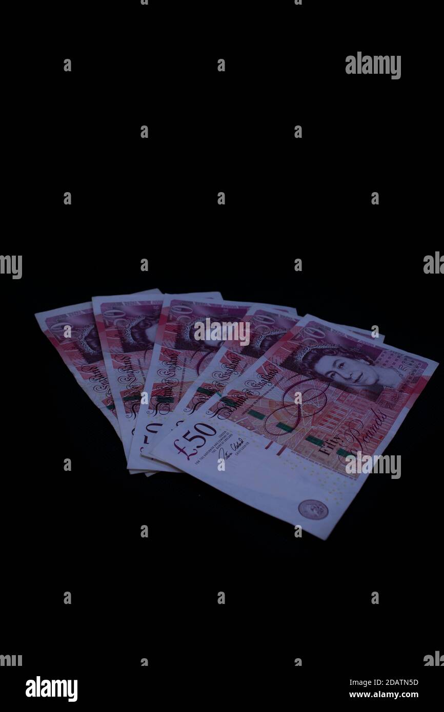 50 pound notes hi-res stock photography and images - Alamy