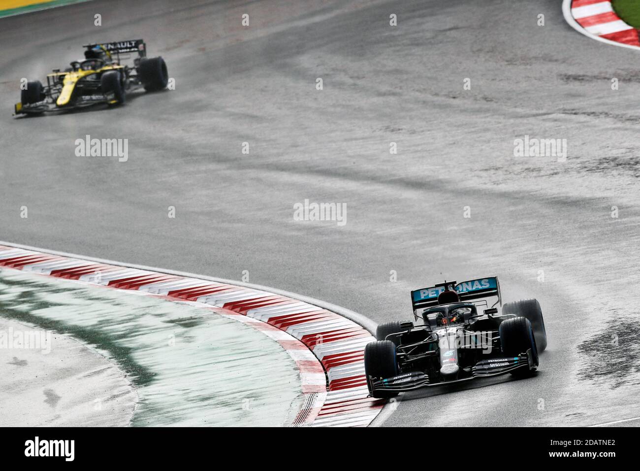 Lewis Hamilton (GBR) Mercedes AMG F1 W11 during the Turkish Grand Prix ...