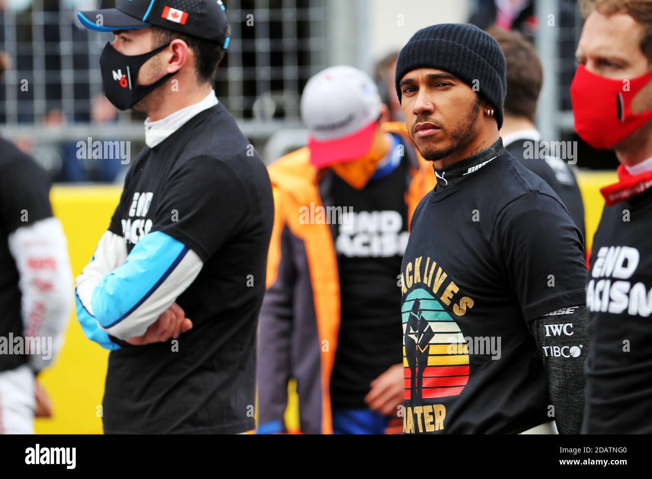 Lewis Hamilton (GBR) Mercedes AMG F1 W11 before the Turkish Grand Prix ...