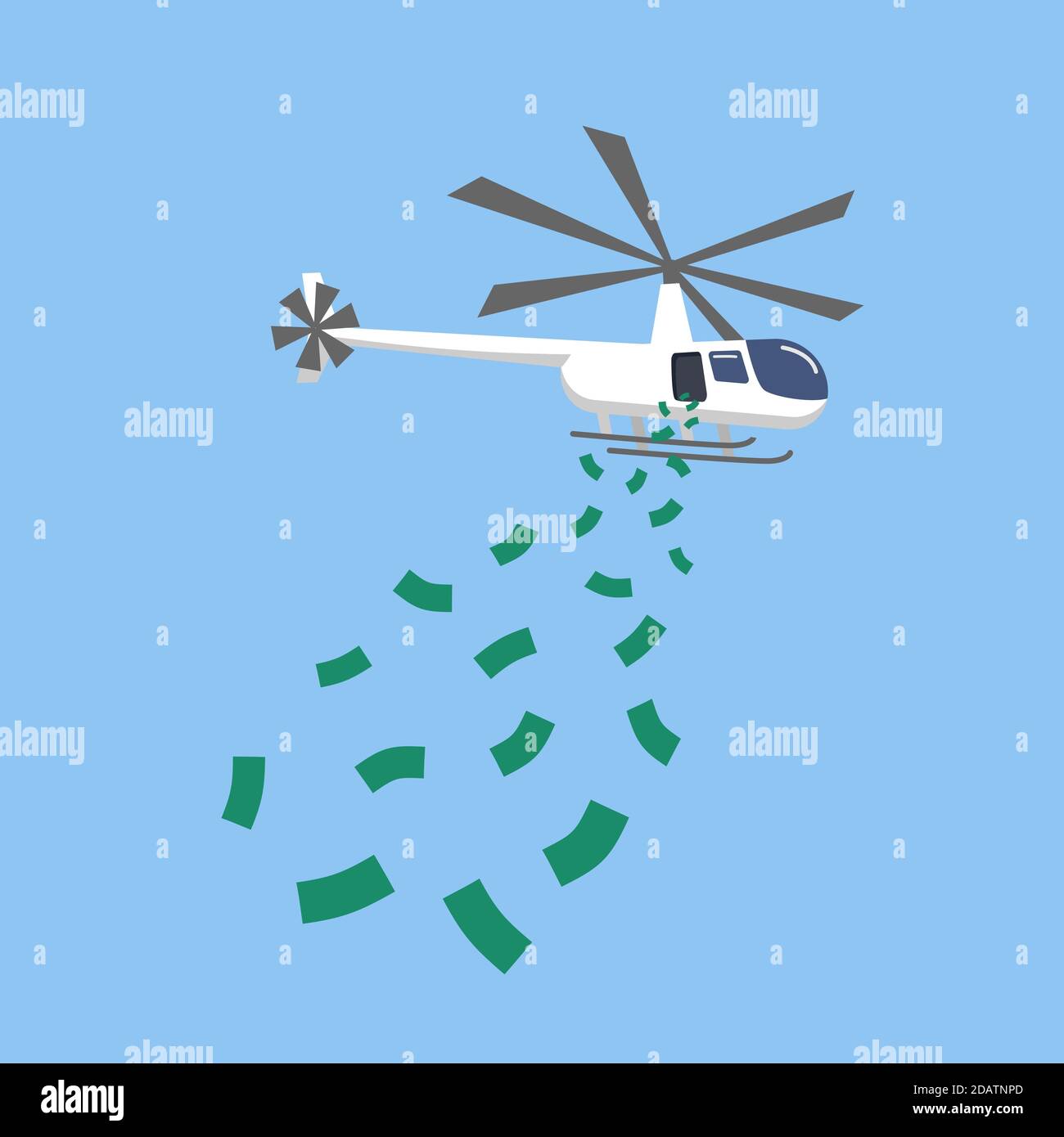 dropping money from a helicopter to illustrate the effects of monetary ...