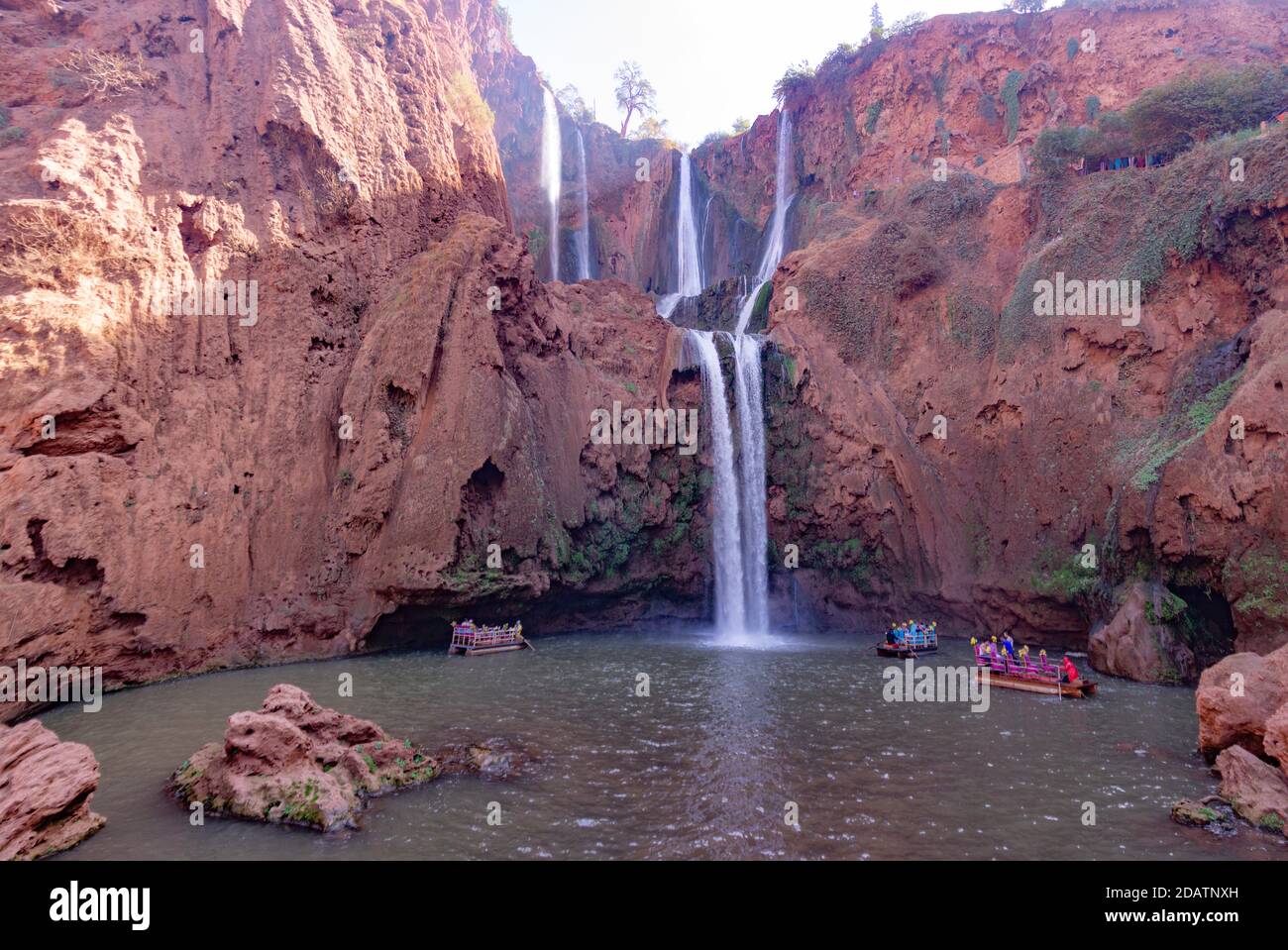 Ouzoud waterfalls near Marrakech in High Atlas, Morocco. North Africa ...