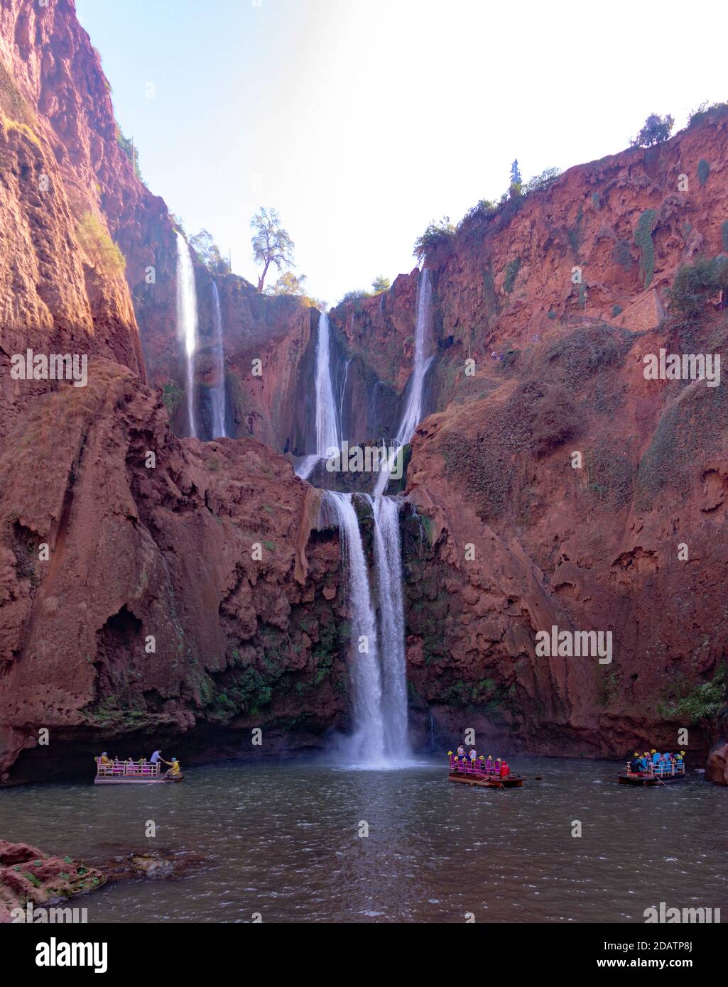 Ouzoud waterfalls near Marrakech in High Atlas, Morocco. North Africa ...