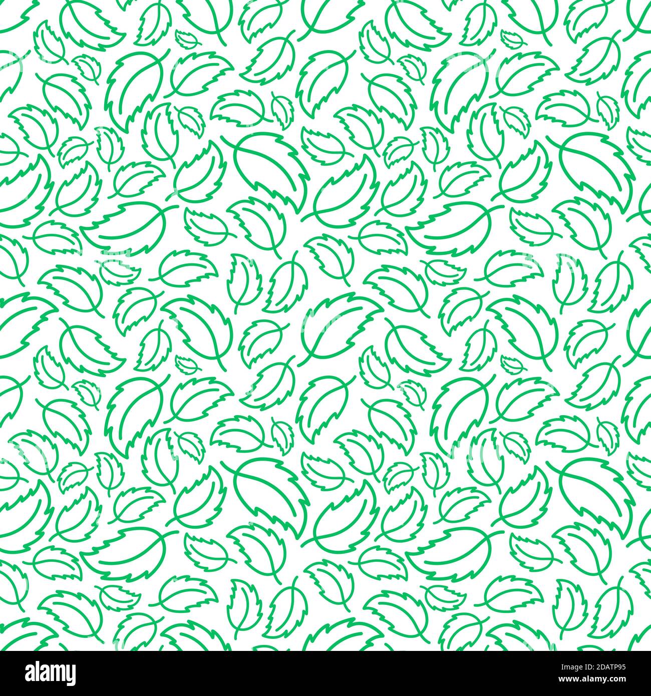 green leaves seamless spring summer pattern endless background Stock ...