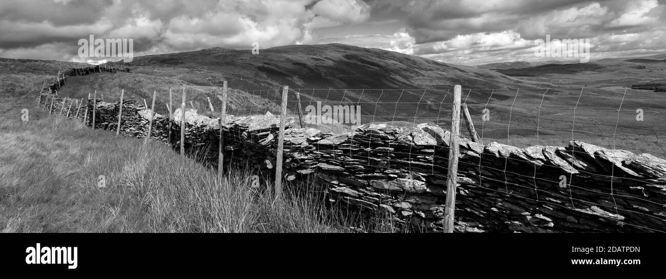 View to the Summit of Sallows fell, Troutbeck valley, Kirkstone pass ...