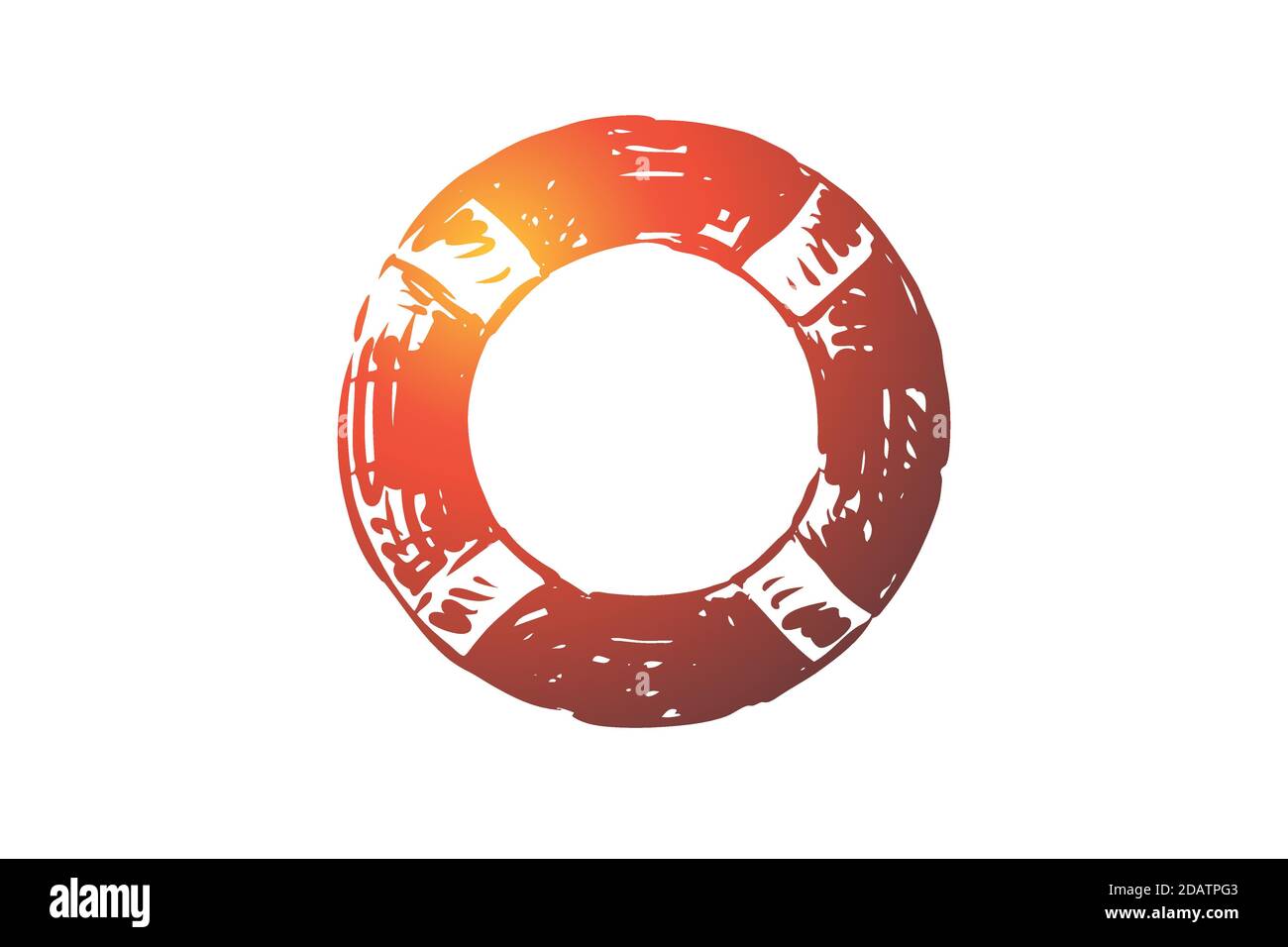Life preserver sketch hi-res stock photography and images - Alamy