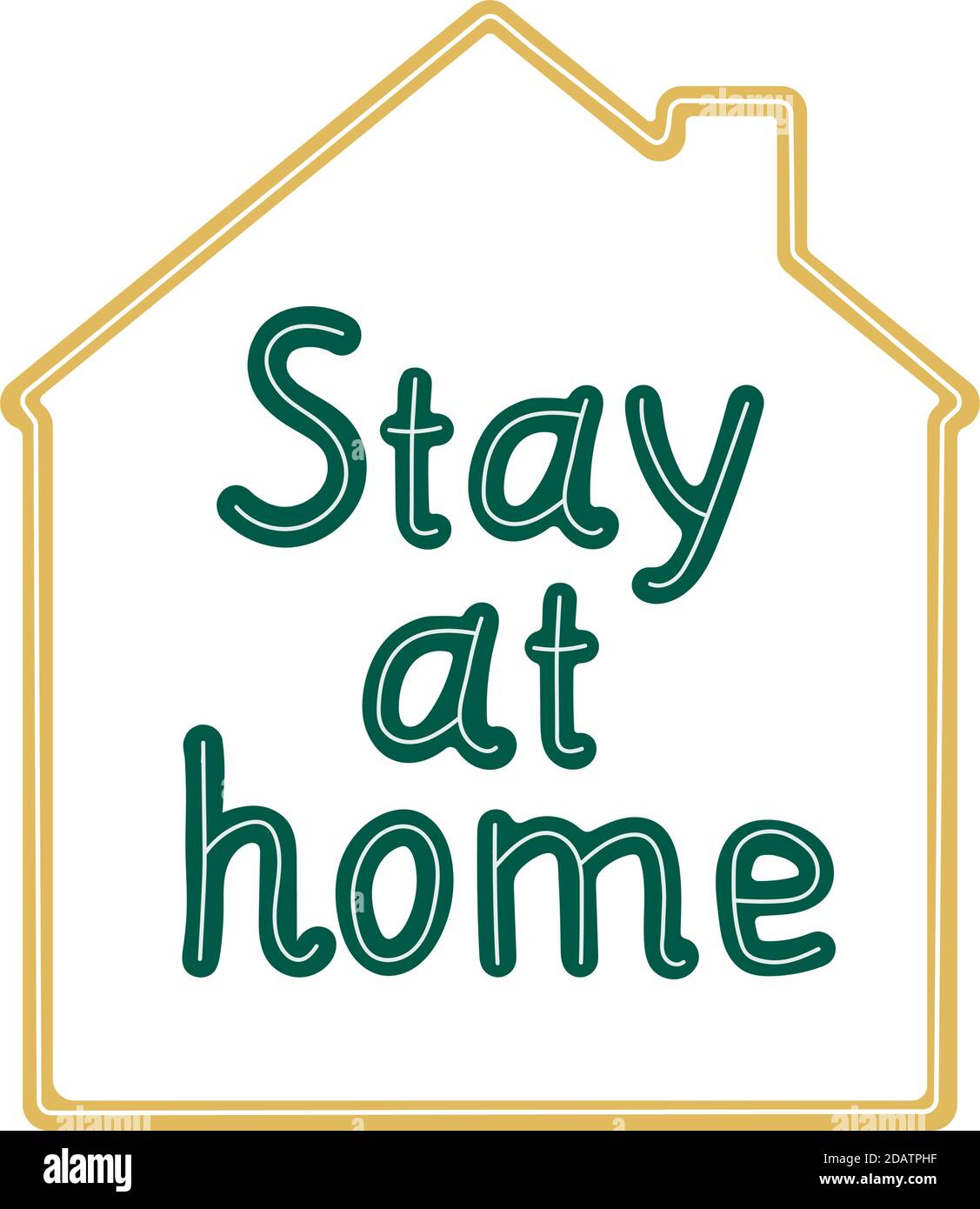 Please stay home sign Stock Vector Images - Alamy