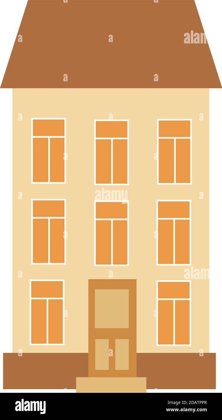 Building elevation vector hi-res stock photography and images - Alamy