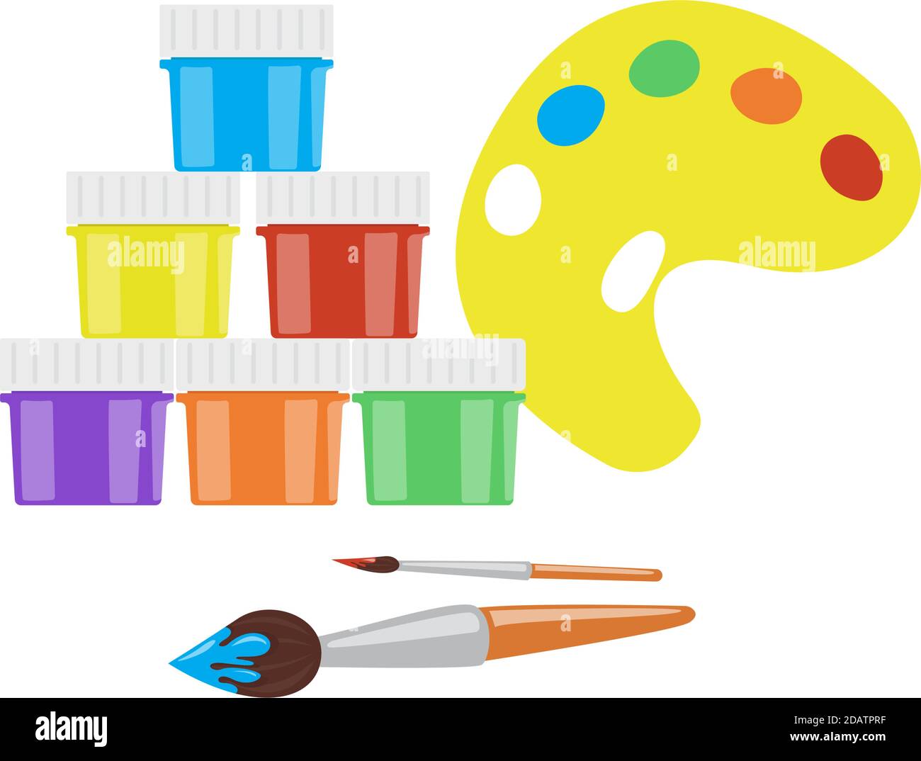 Brush color paint in Stock Vector Images - Alamy