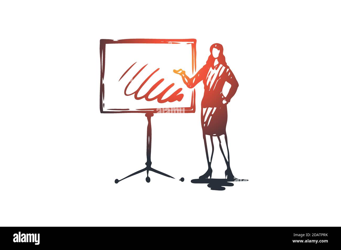 Businesswoman presenting report presentation Cut Out Stock Images ...