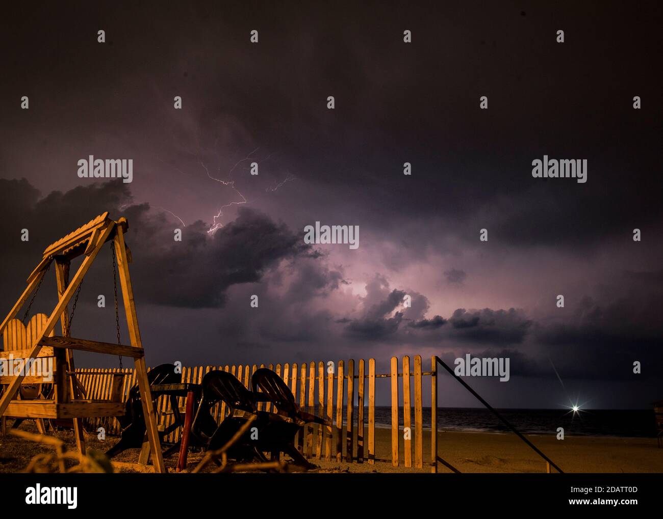 November 15, 2020, Gaza City, The Gaza Strip, Palestine: Lightning ...