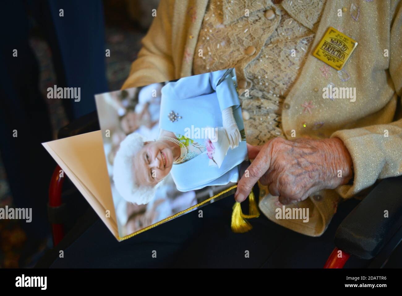 100th Birthday celebrations and receiving a telegram from the Queen at ...