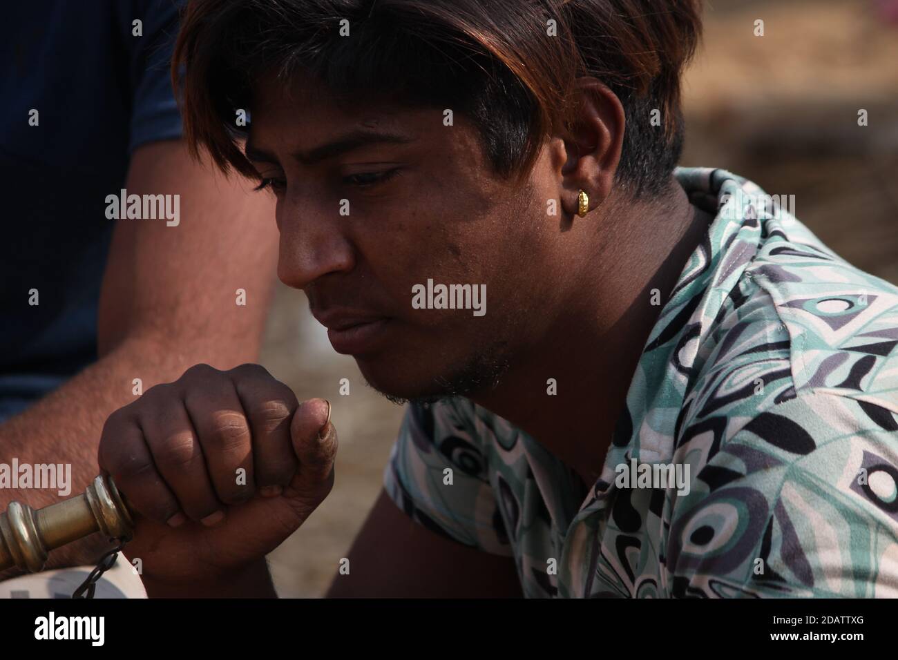 Indian Banjara young men's shots taken while they were resting ...