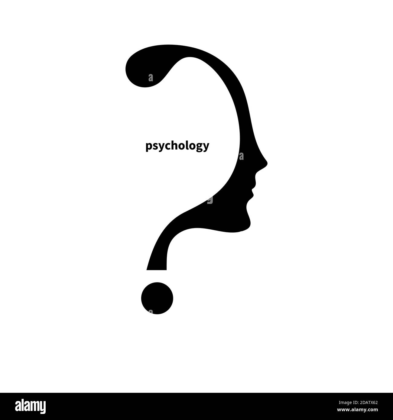 Human profile in shape of question mark Stock Vector Image & Art - Alamy