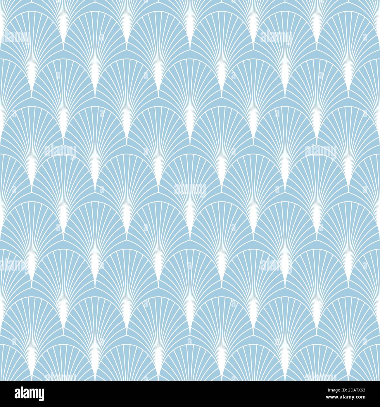 Elegant seamless art deco pattern with fans or palm leaves Stock Vector ...