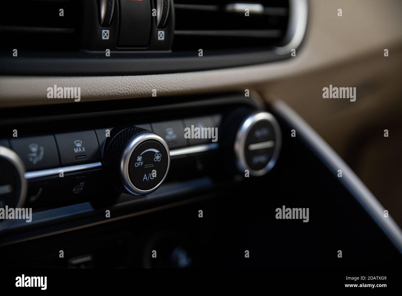 Car air conditioner and ventilation control panel Stock Photo - Alamy