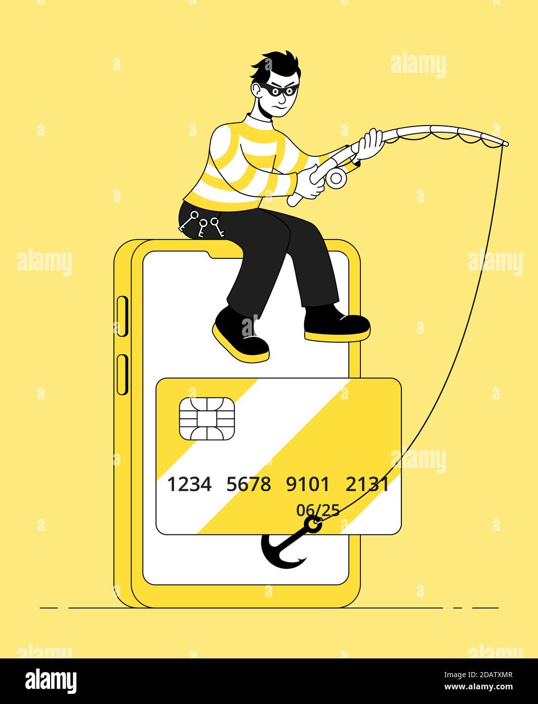 Bank robber cartoon hi-res stock photography and images - Alamy