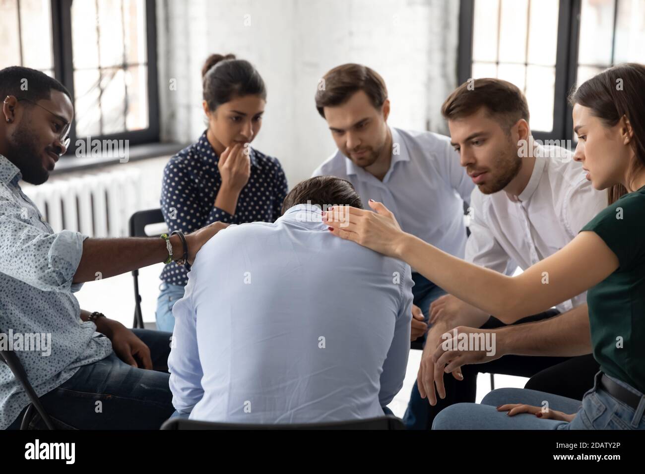 Group Of People Crying