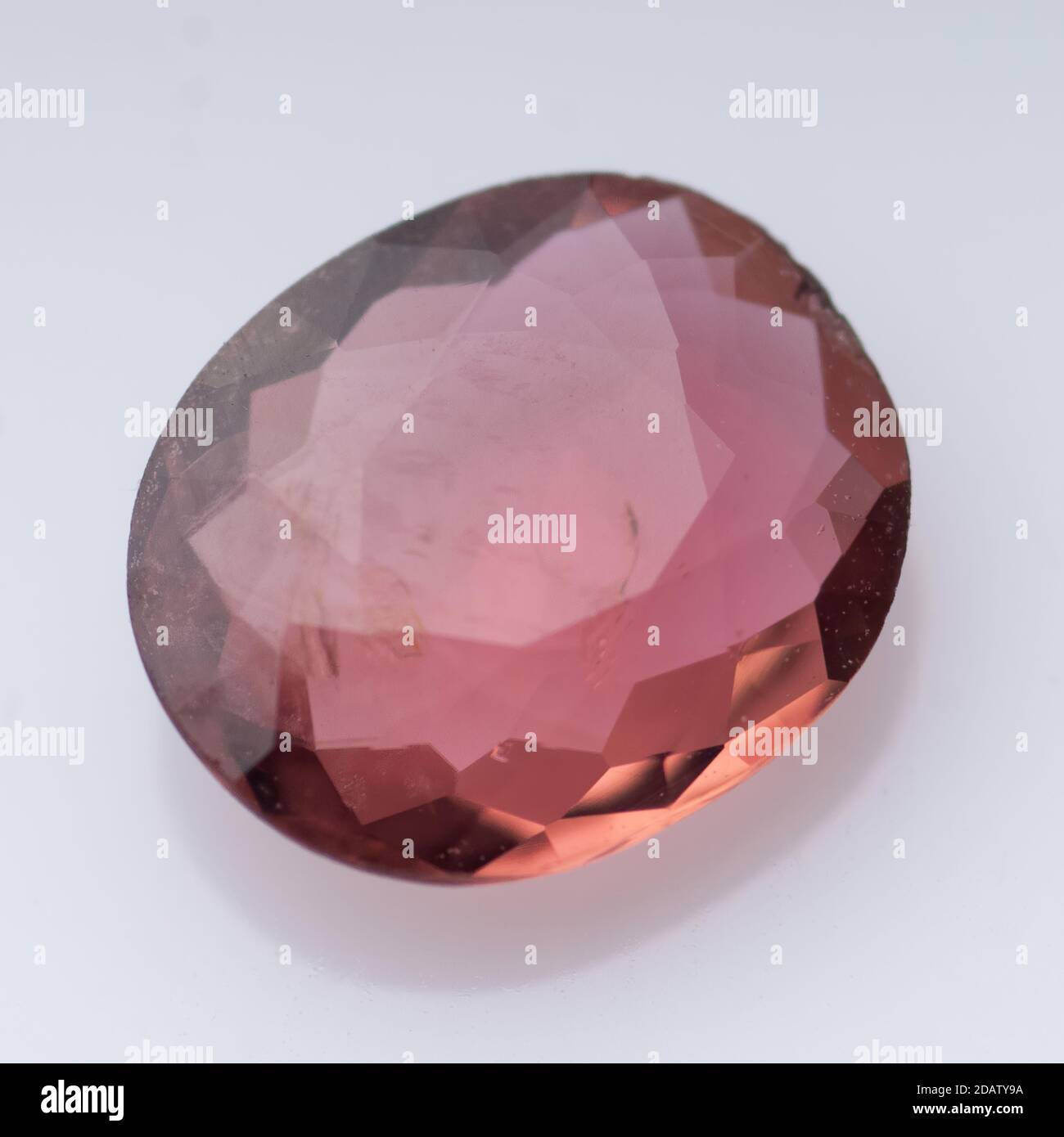 Natural rubellite on white background. Natural tourmaline Stock Photo ...
