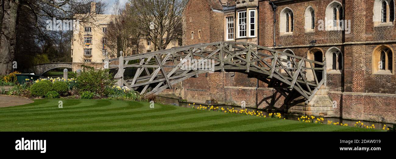 CAMBRIDGE, UK - MARCH 11, 2020: Panorama view of the Mathematical ...