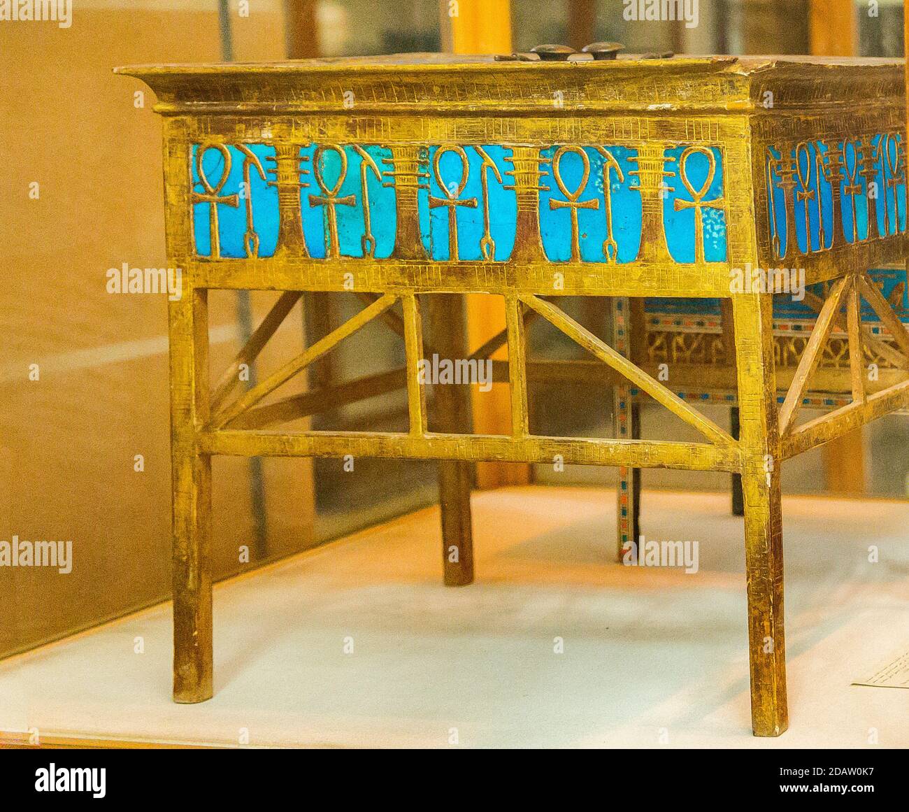 Egypt, Cairo, Egyptian Museum, from the tomb of Yuya and Thuya in Luxor ...