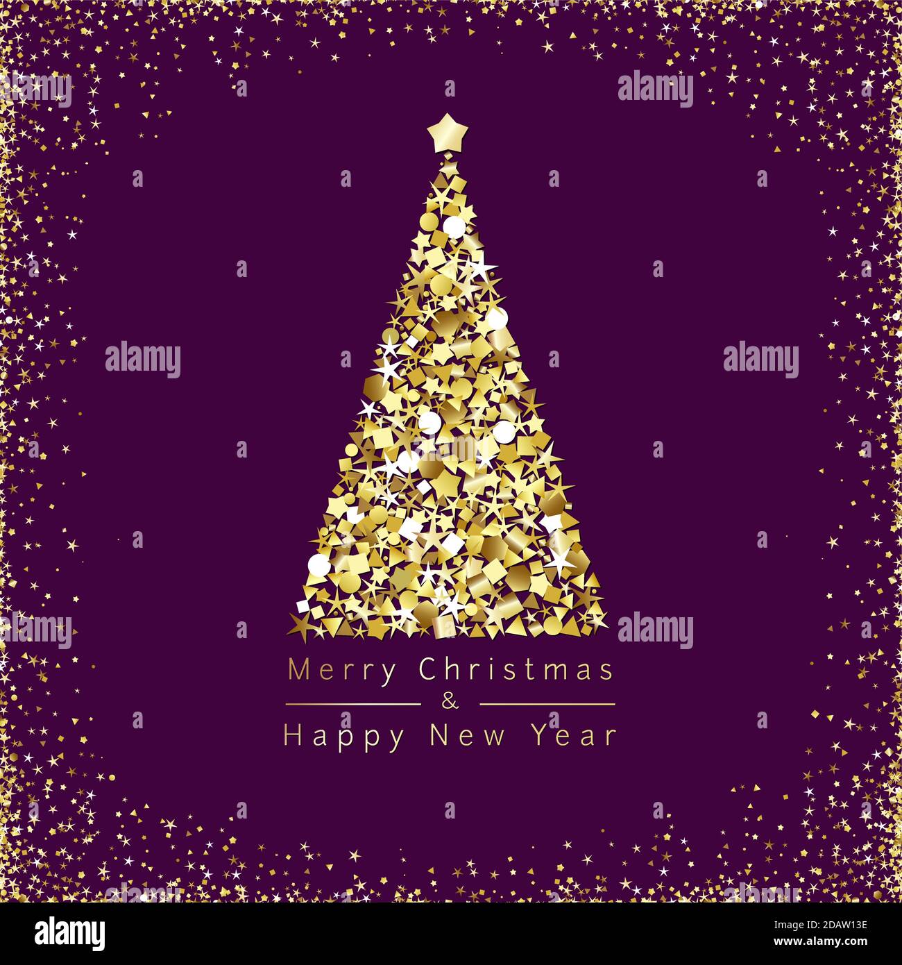 Merry Xmas & and A Happy New Year congrats. Ultra violet square ...